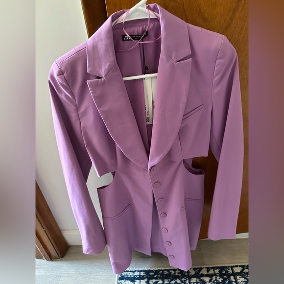 Zara | Jackets & Coats | Lavender Coat | Poshmark